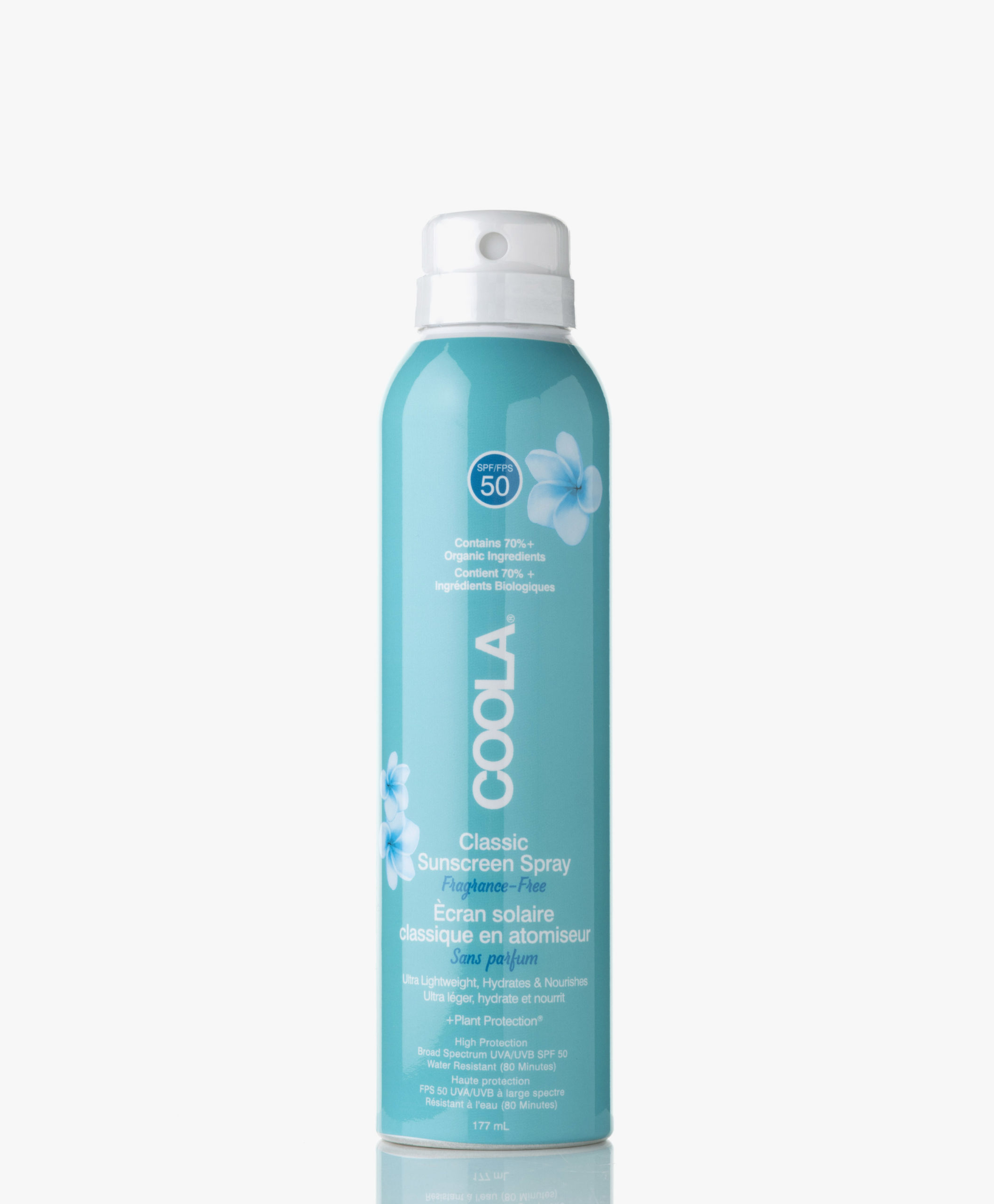 Coola Classic Sunscreen Spray SPF 50 Unscented • Hiatus Day Spa • Med Spa